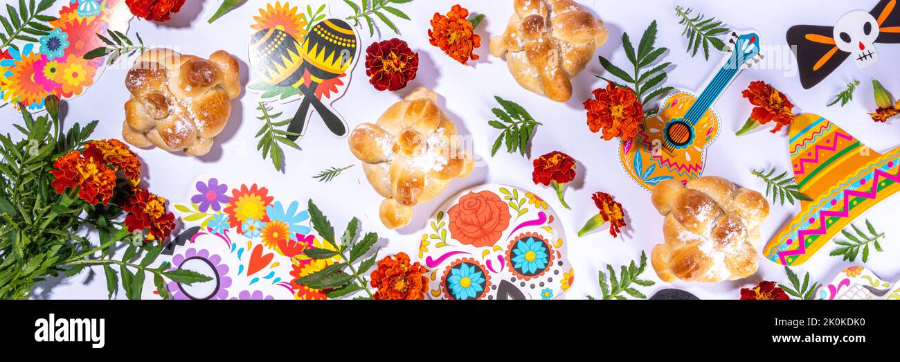 Spanish Mexican traditional holiday, autumn festival Day of the Dead ...