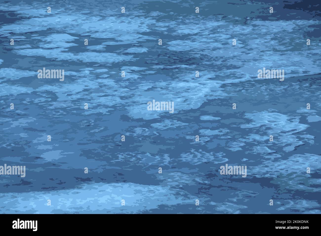 Realistic vector illustration of an icy river surface. Texture of ice ...