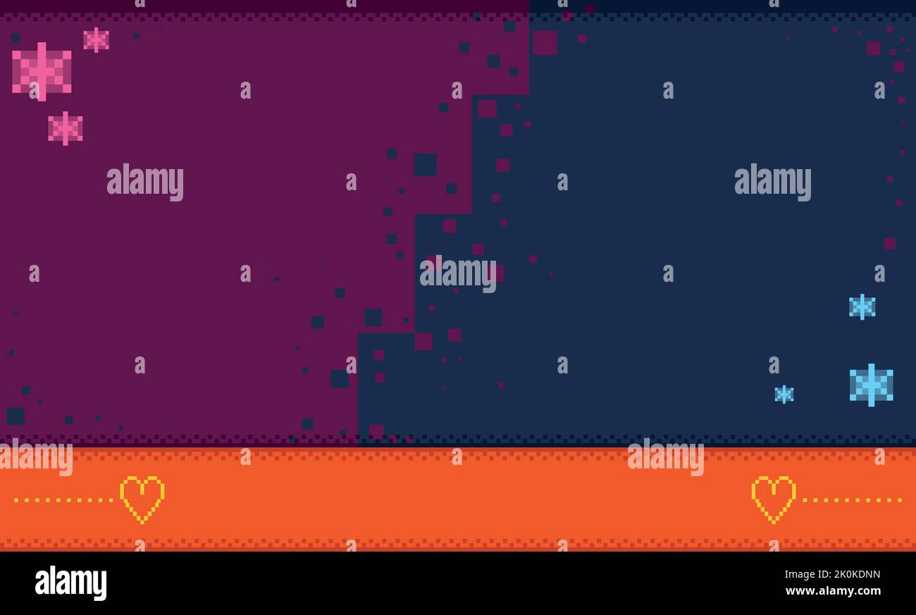 Digital banner design with pixelated effect, decorated with dots, stars ...