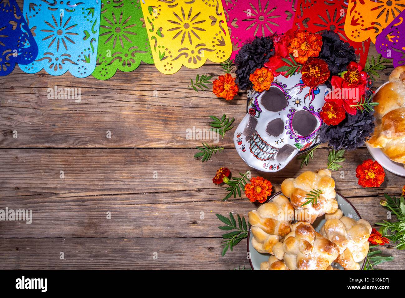 Spanish Mexican traditional holiday, autumn festival Day of the Dead ...
