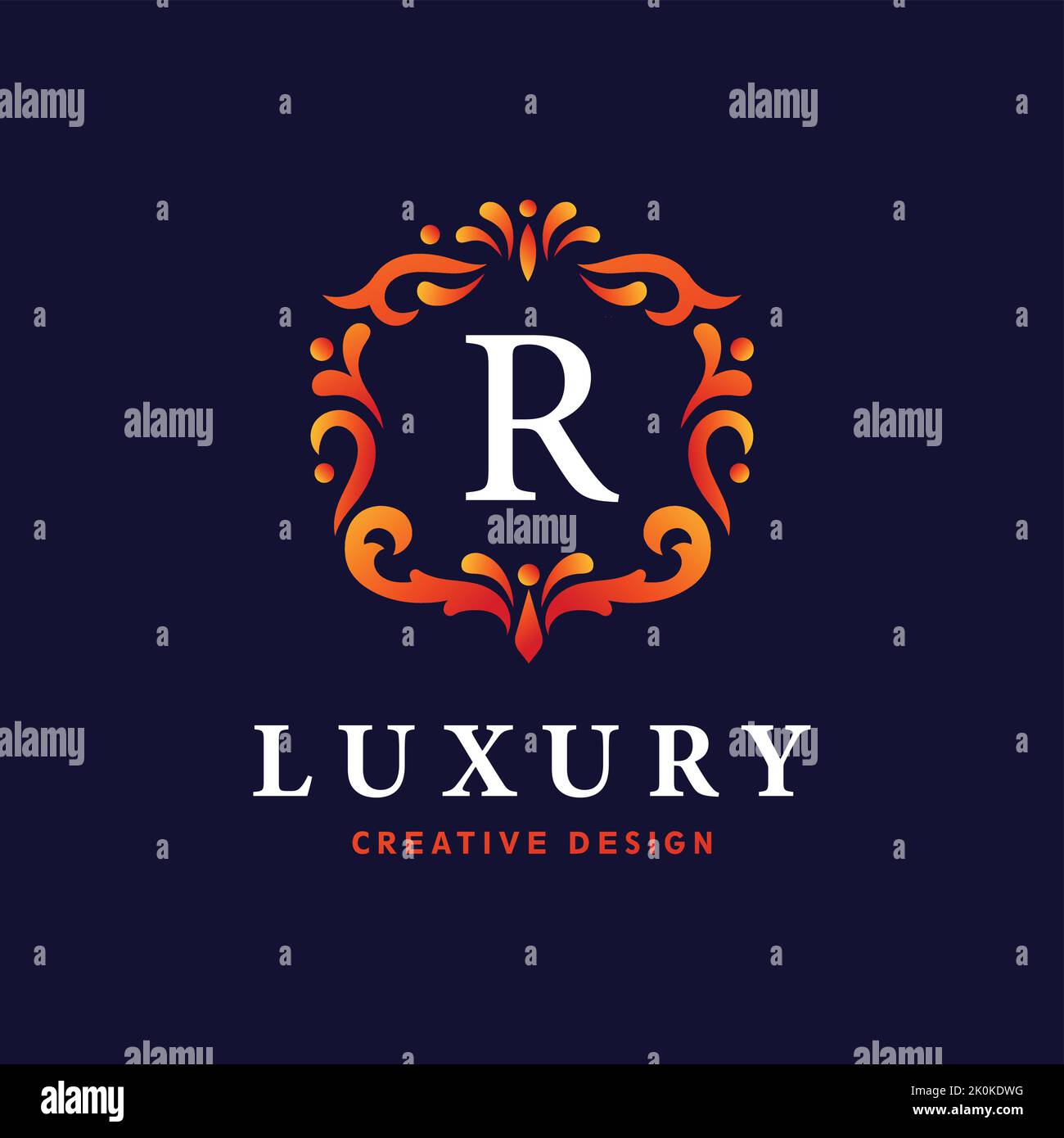 Creative initial letter beauty Stock Vector Images - Alamy