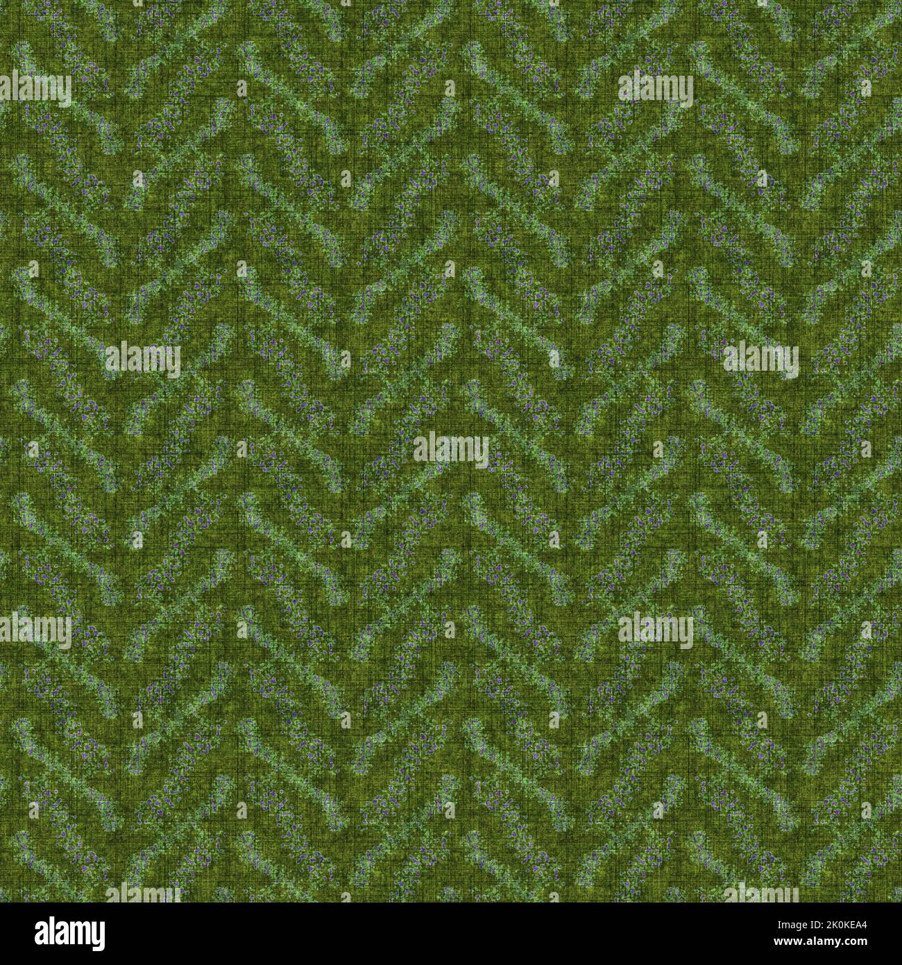 Green retro 1960s linen seamless pattern. Forest style vintage for ...