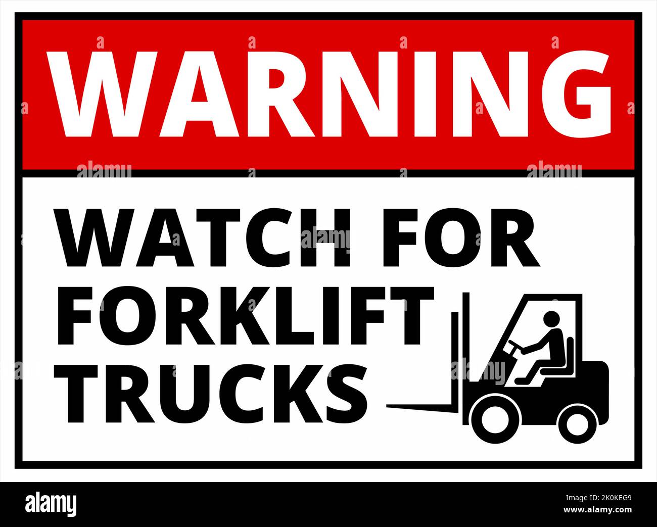 Warning forklift symbol hi-res stock photography and images - Alamy