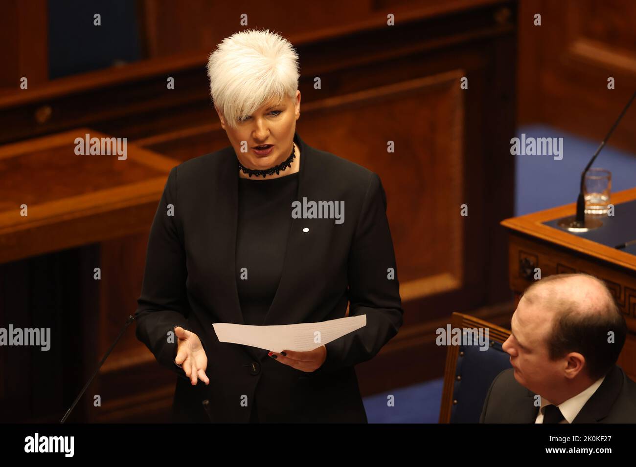 Joanne Bunting giving a tribute in the Northern Ireland Assembly ...