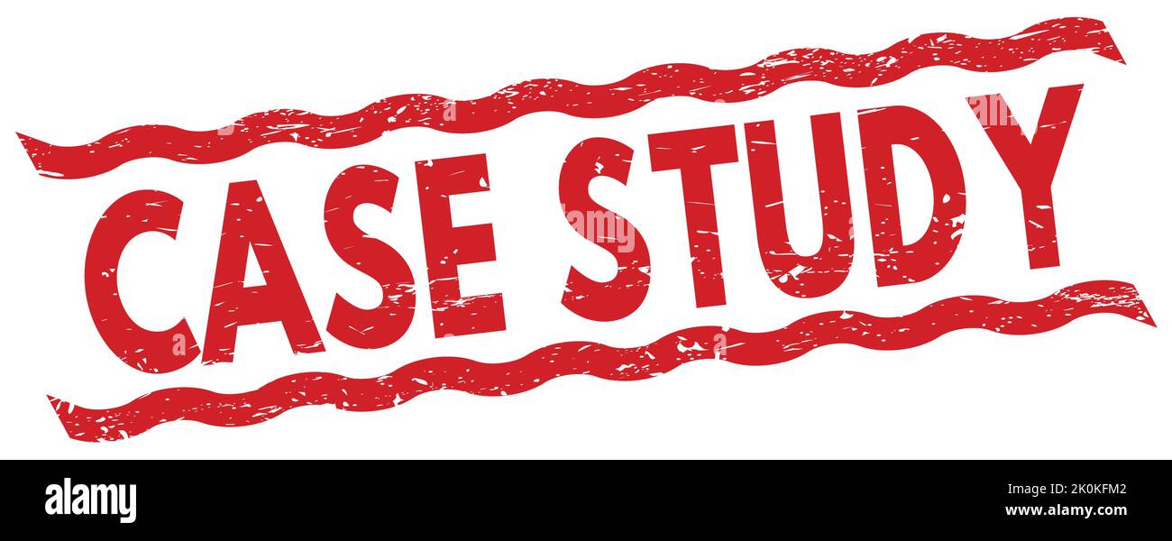 CASE STUDY text written on red lines stamp sign Stock Photo - Alamy