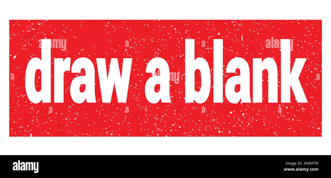 draw a blank text written on red grungy stamp sign Stock Photo - Alamy