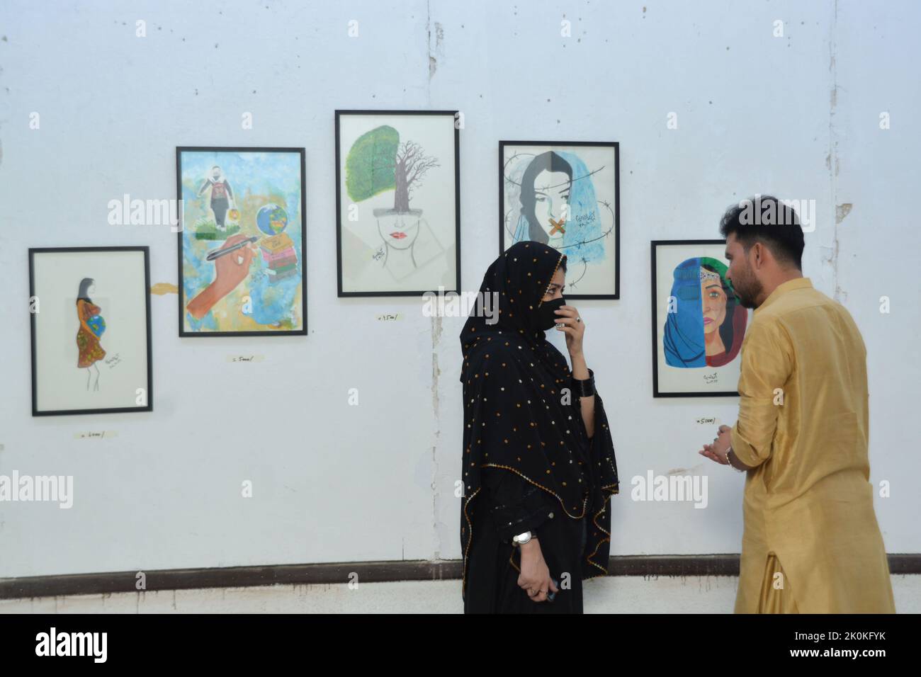 QUETTA, PAKISTAN. Sep 10-2022: A feminist Artist from Zhob District ...