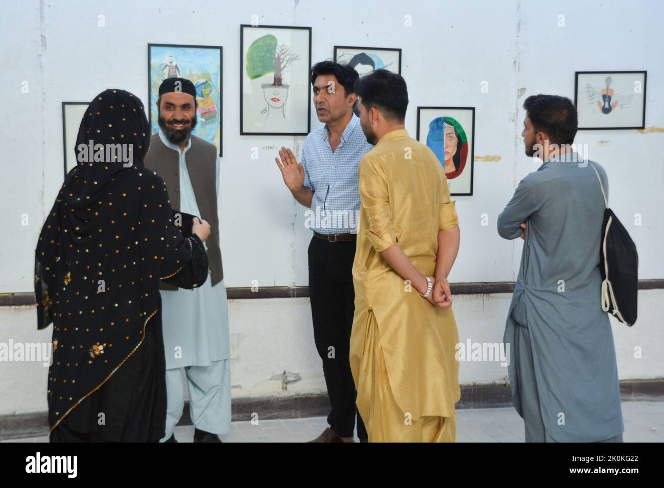 QUETTA, PAKISTAN. Sep 10-2022: A feminist Artist from Zhob District ...