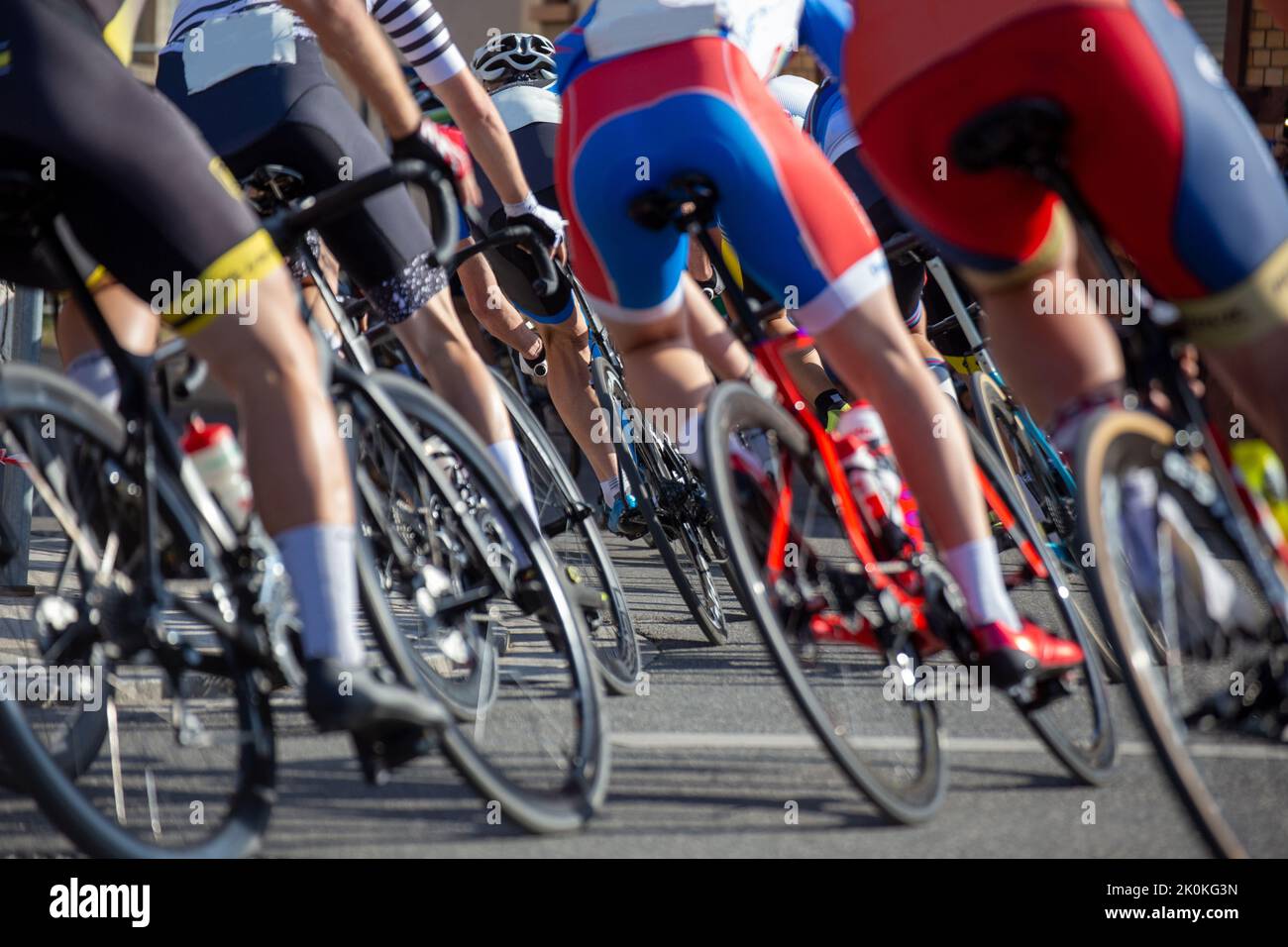 Detail of a road bike race (symbol image Stock Photo - Alamy