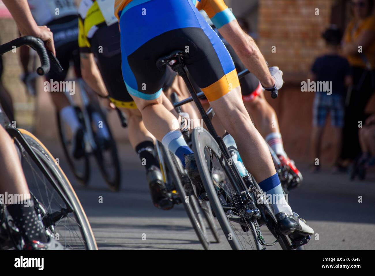 Detail of a road bike race (symbol image Stock Photo - Alamy