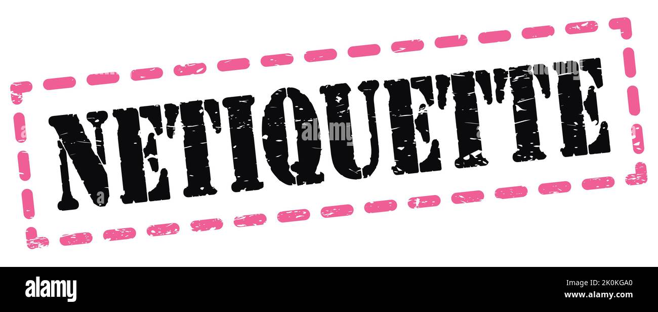 Netiquette text hi-res stock photography and images - Alamy