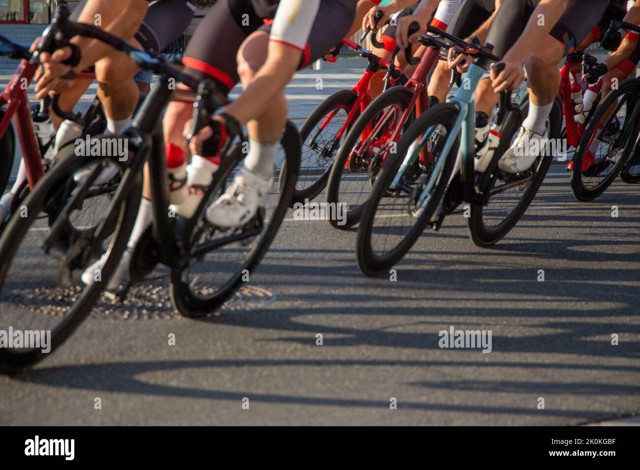 Detail of a road bike race (symbol image Stock Photo - Alamy