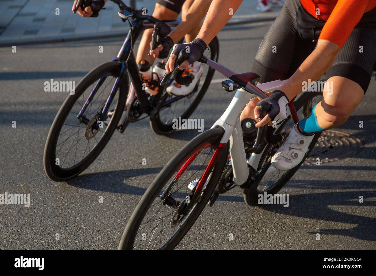 Detail of a road bike race (symbol image Stock Photo - Alamy