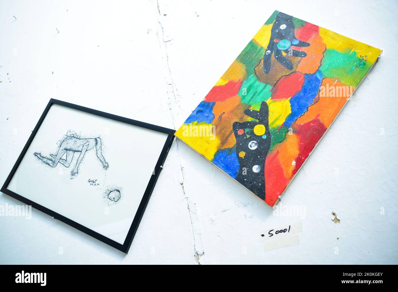 QUETTA, PAKISTAN. Sep 10-2022: An art of a feminist Artist from Zhob ...