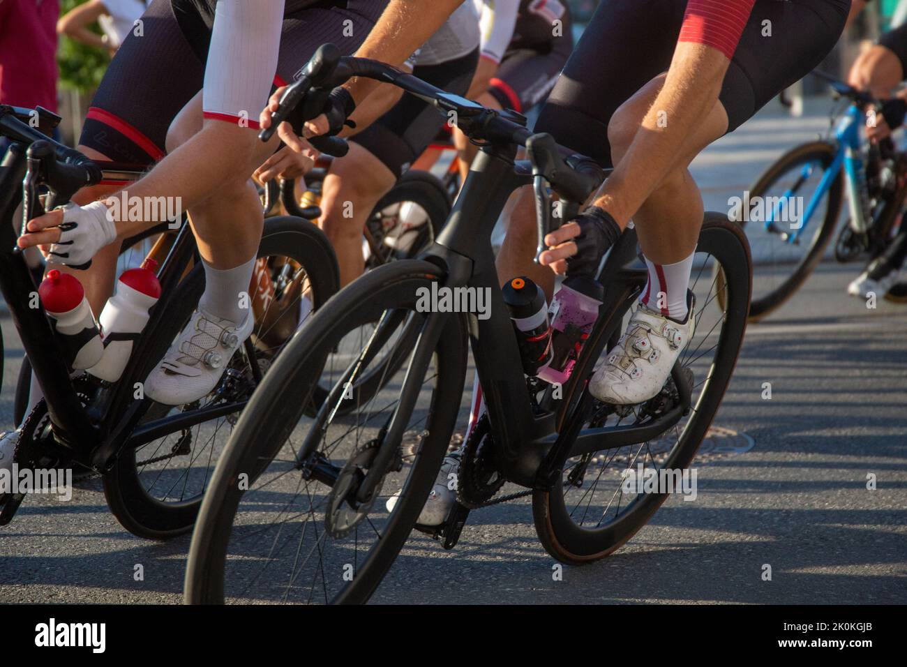 Detail of a road bike race (symbol image Stock Photo - Alamy