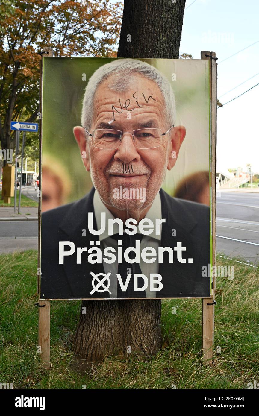 Vienna, Austria. 12th Sep, 2022. Poster campaign for the federal ...