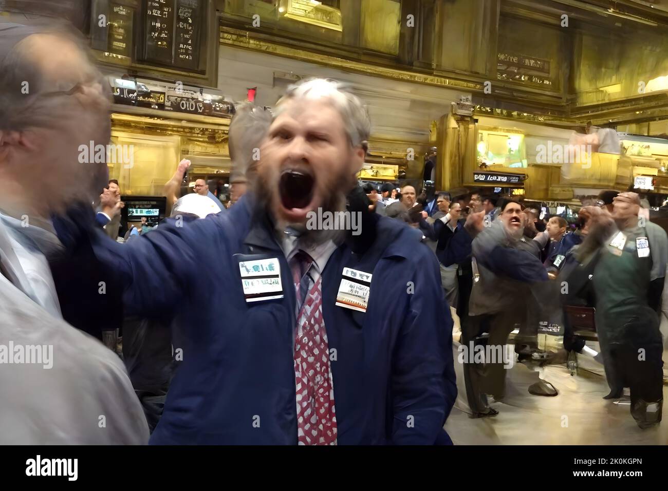 Wall street trader panic hi-res stock photography and images - Alamy