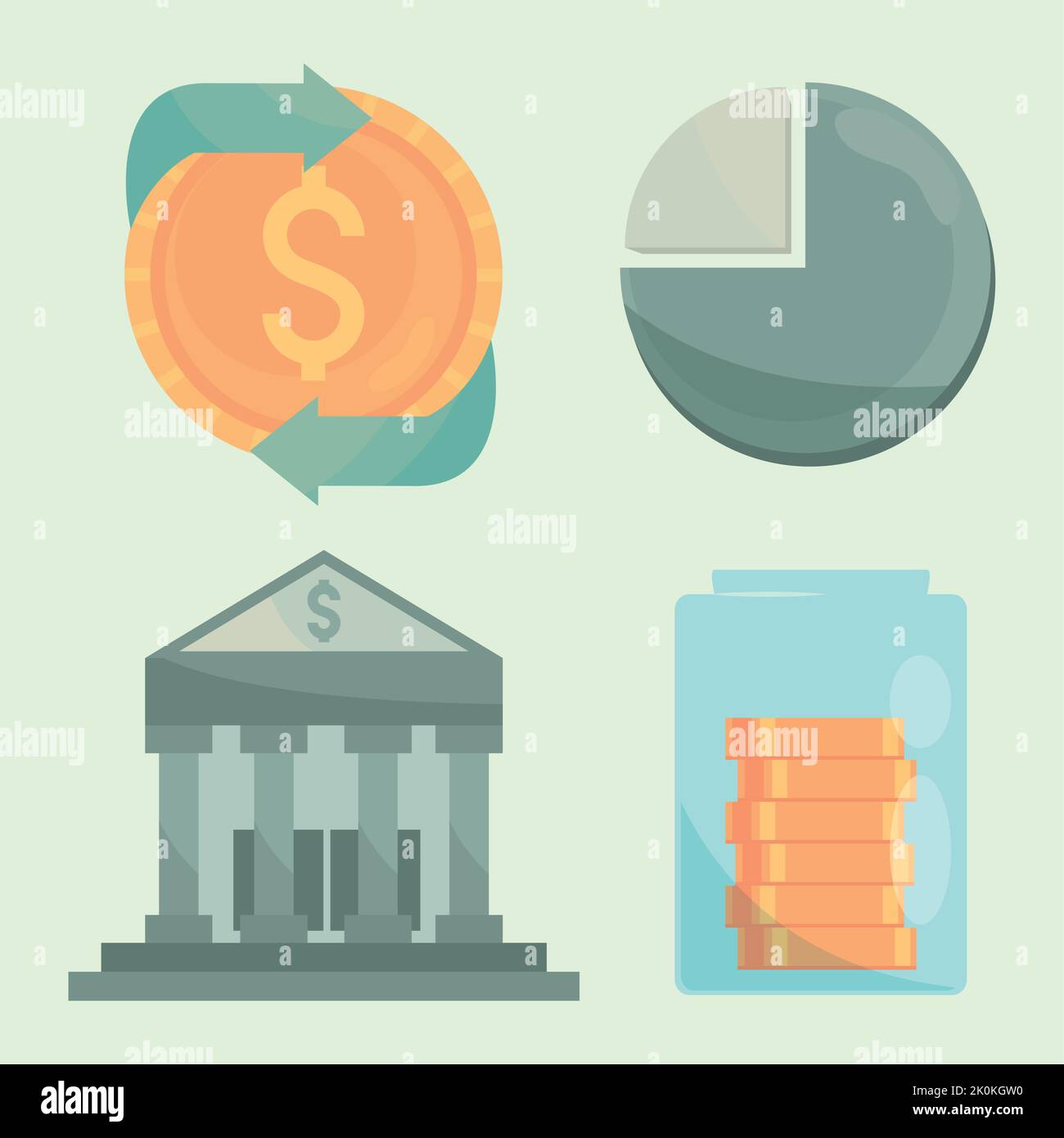 money income icon set Stock Vector Image & Art - Alamy