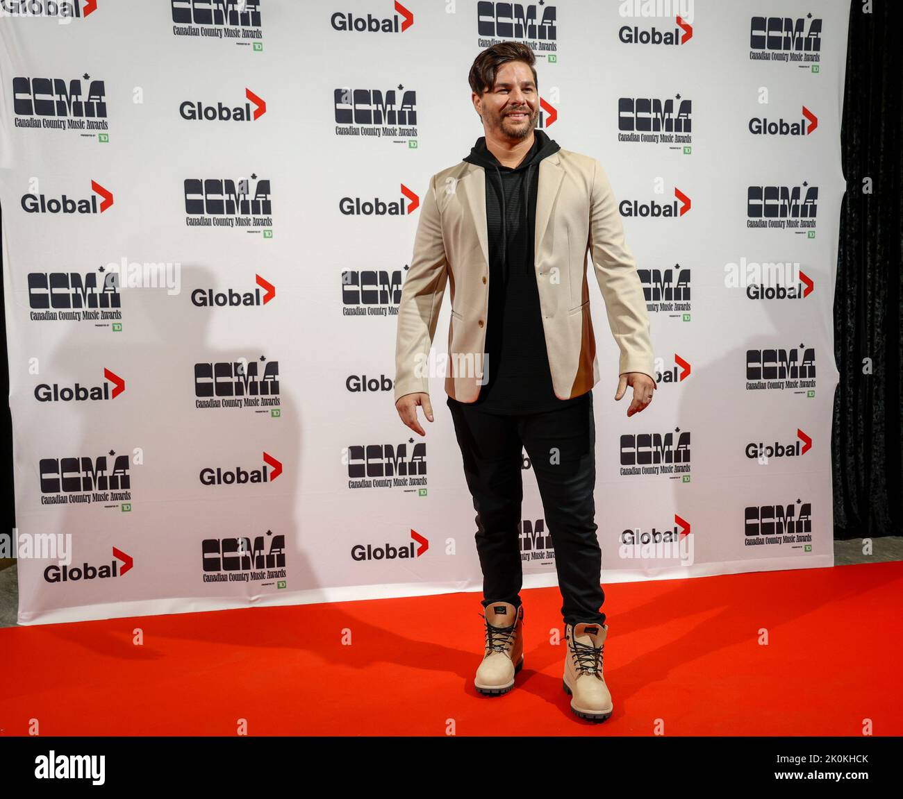 Calgary, Canada. 11th Sep, 2022. Steven Lee Olsen poses on the red ...