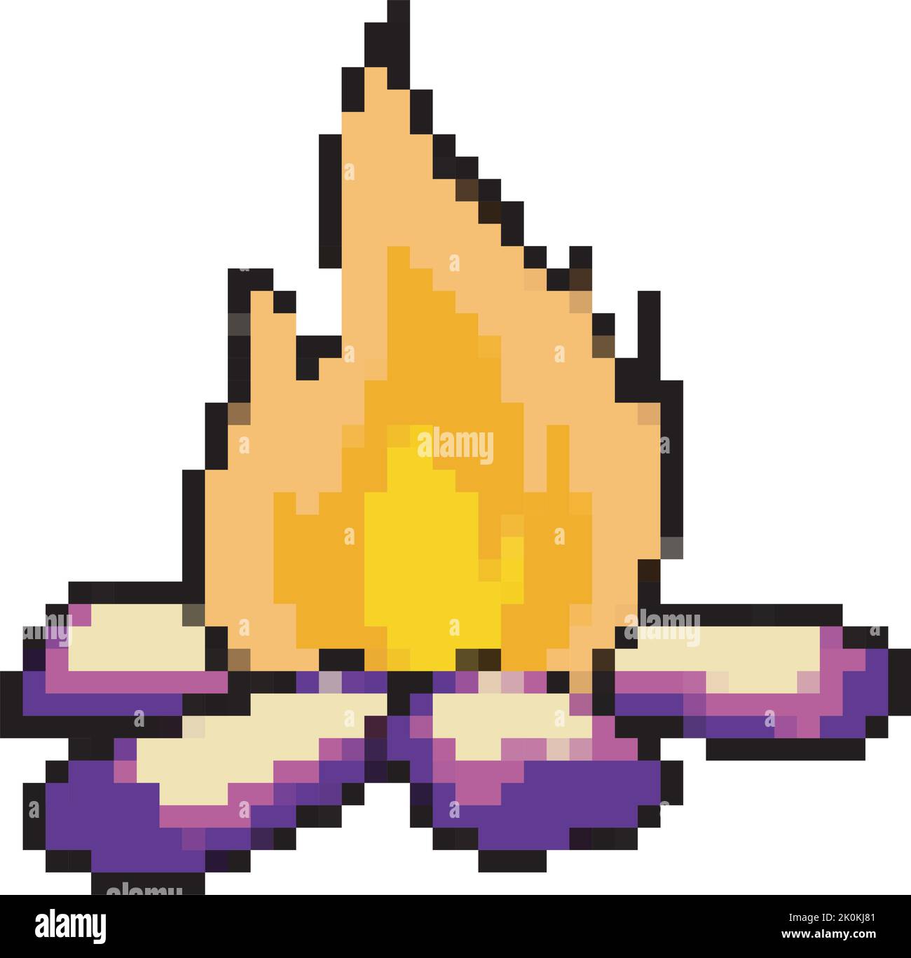 8-bits bonfire design Stock Vector Image & Art - Alamy