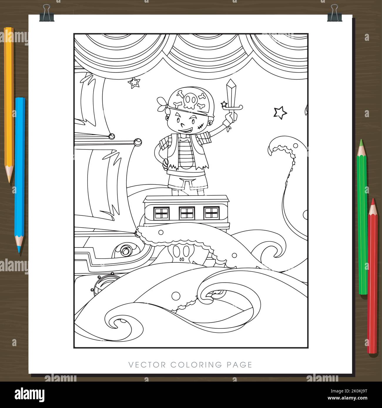 Vector pirate Stock Vector Images - Alamy