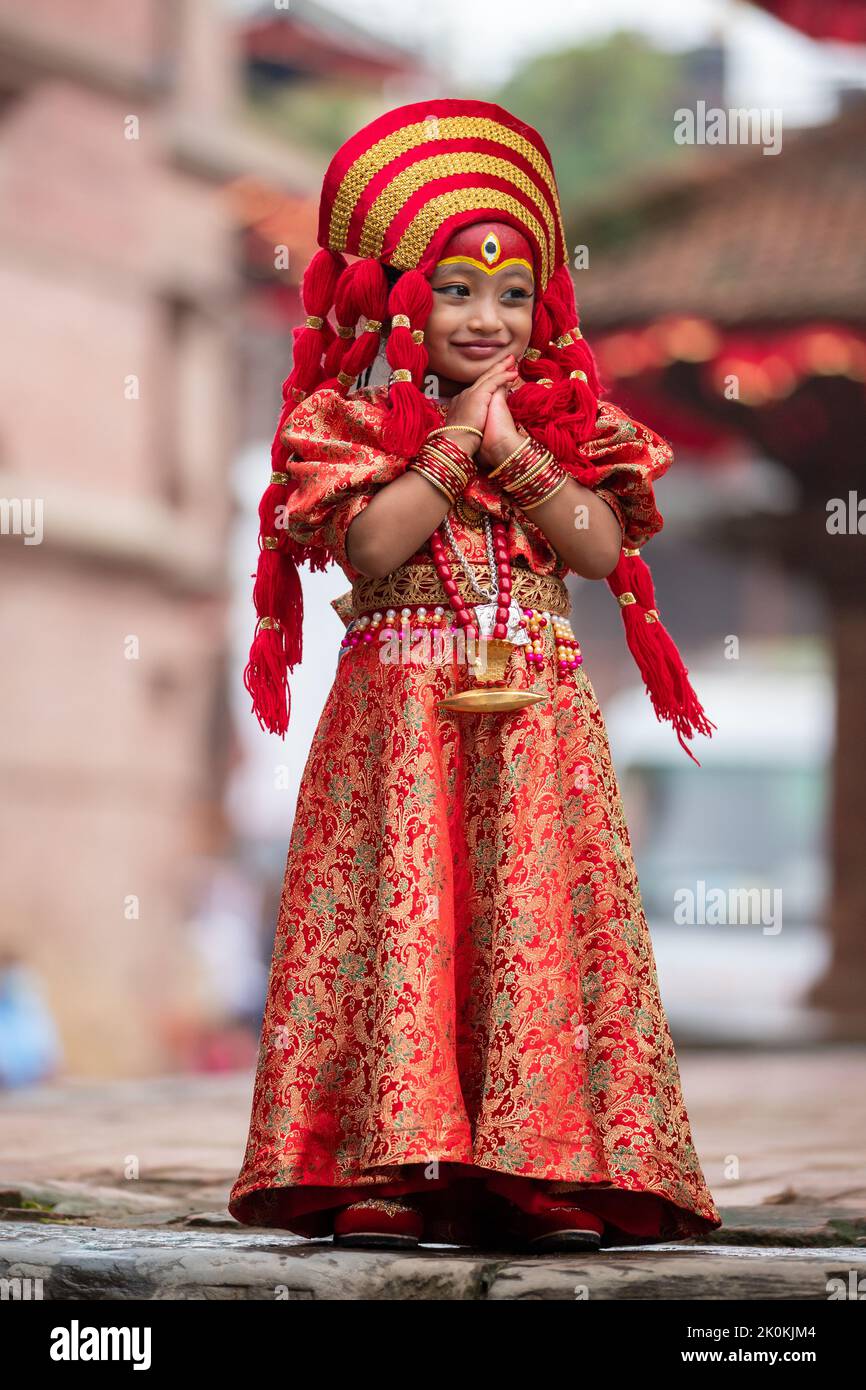 Kumari Puja Festival Celebrated in Kathmandu Durbar Square on the ...