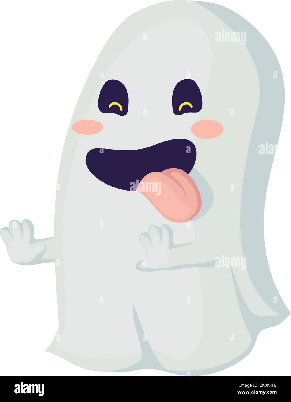 happy ghost design Stock Vector Image & Art - Alamy