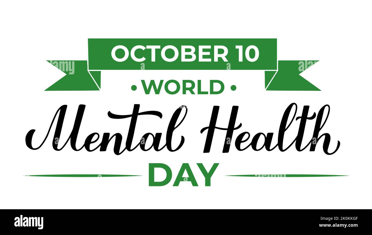 Mental Health Day banner. Annual event on October 10. Vector template ...