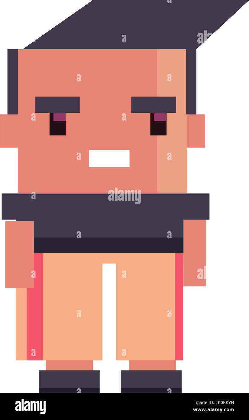 The 8 bit guy Stock Vector Images - Alamy