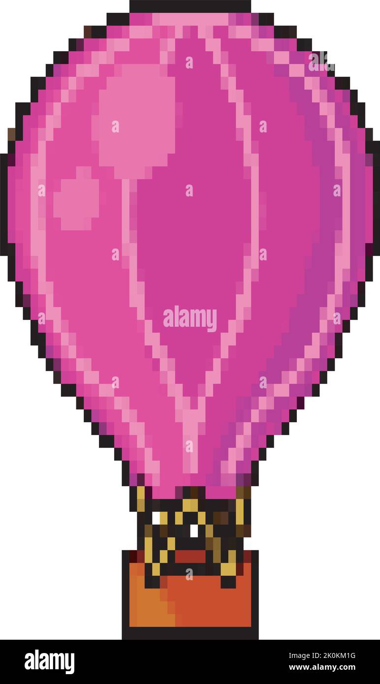 8-bits hot air balloon design Stock Vector Image & Art - Alamy
