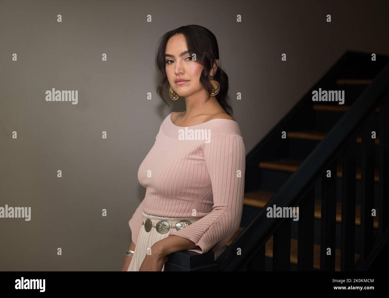 Actor Grace Dove from the film "Bones of Crows" poses for a photograph ...