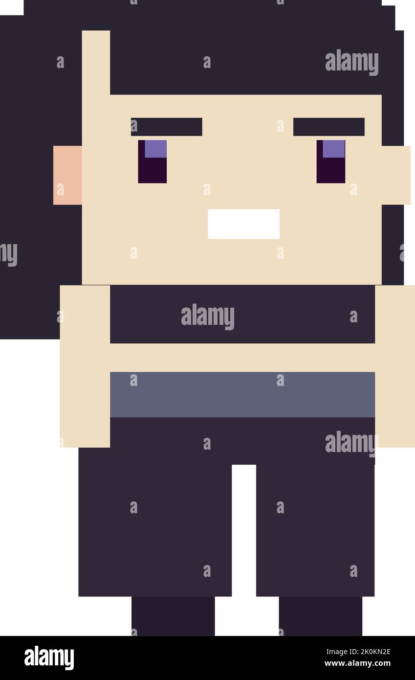 Pixelated woman Cut Out Stock Images & Pictures - Alamy