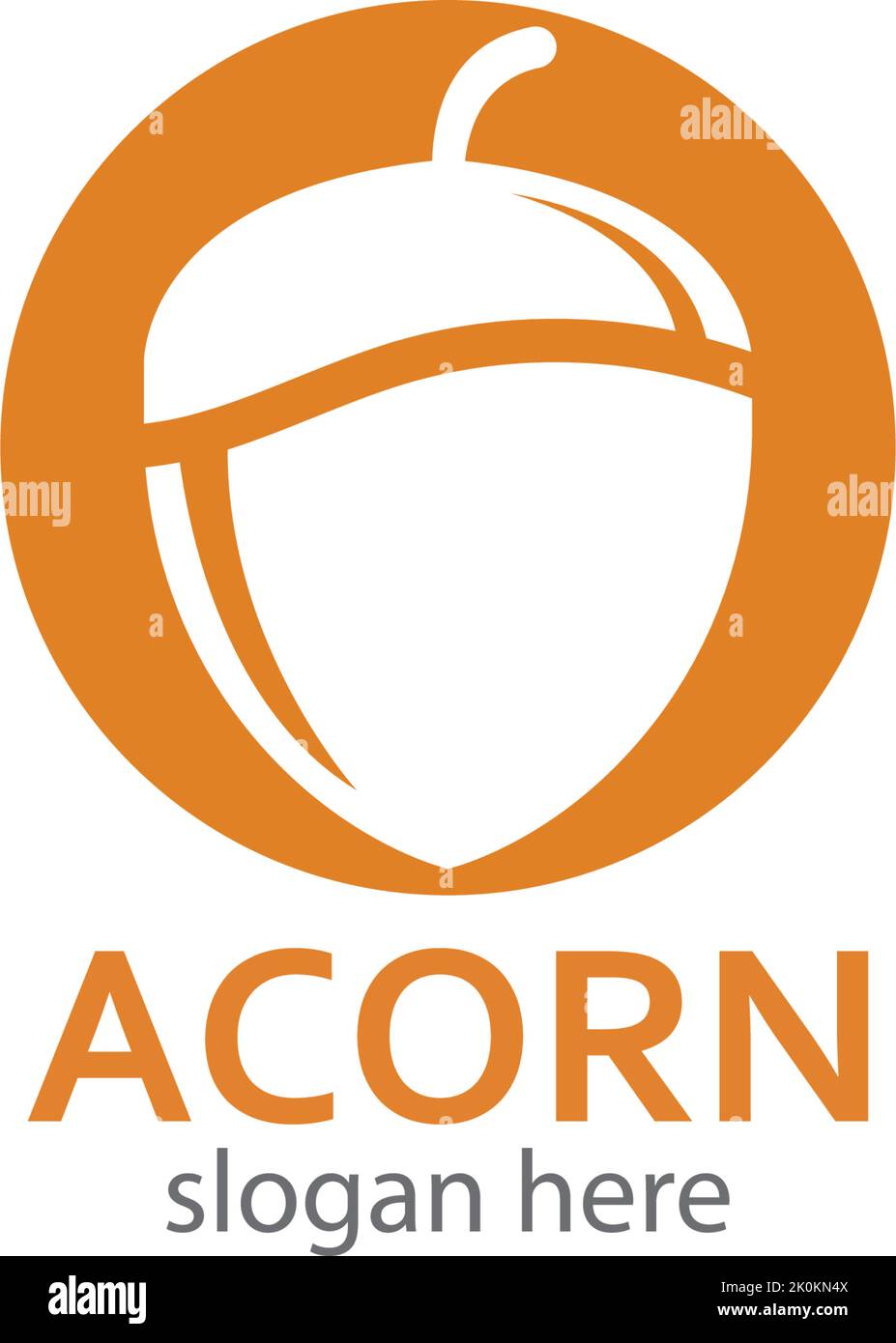 Acorn logo illustration vector template Stock Vector Image & Art - Alamy
