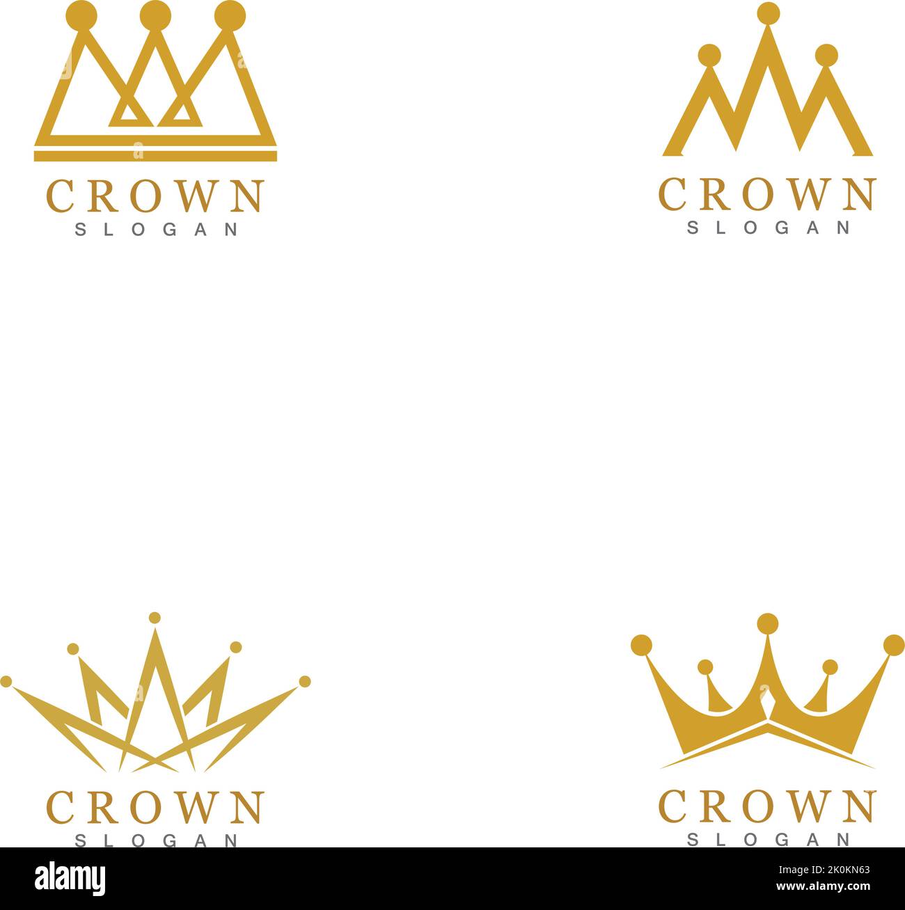 Crown Logo Template vector illustration Stock Vector Image & Art - Alamy