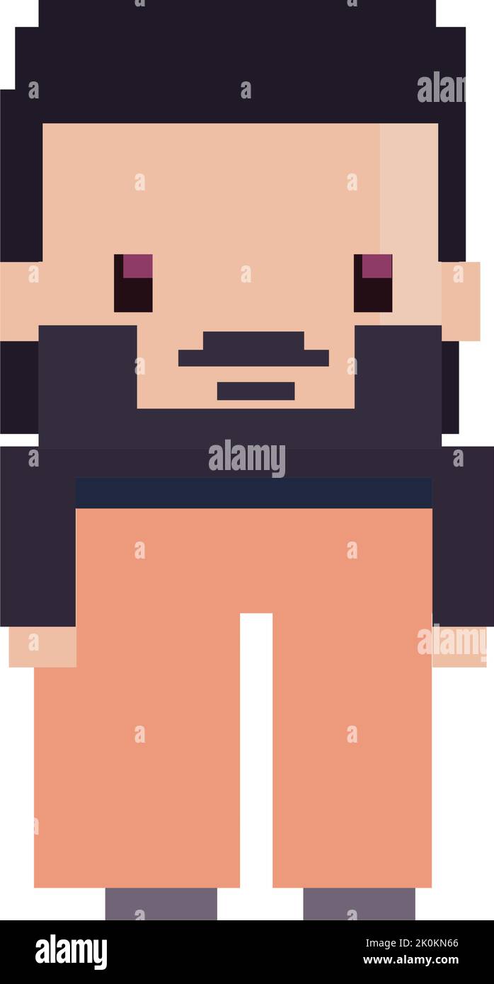 flat 8-bit guy Stock Vector Image & Art - Alamy
