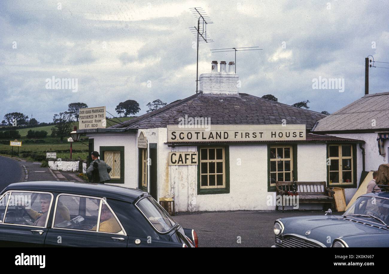 First House Scotland at Gretna Green in 1963 Stock Photo - Alamy