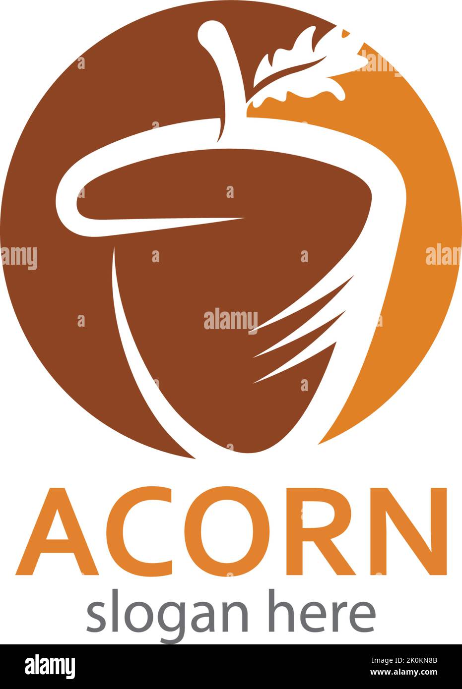 Acorn logo illustration vector template Stock Vector Image & Art - Alamy