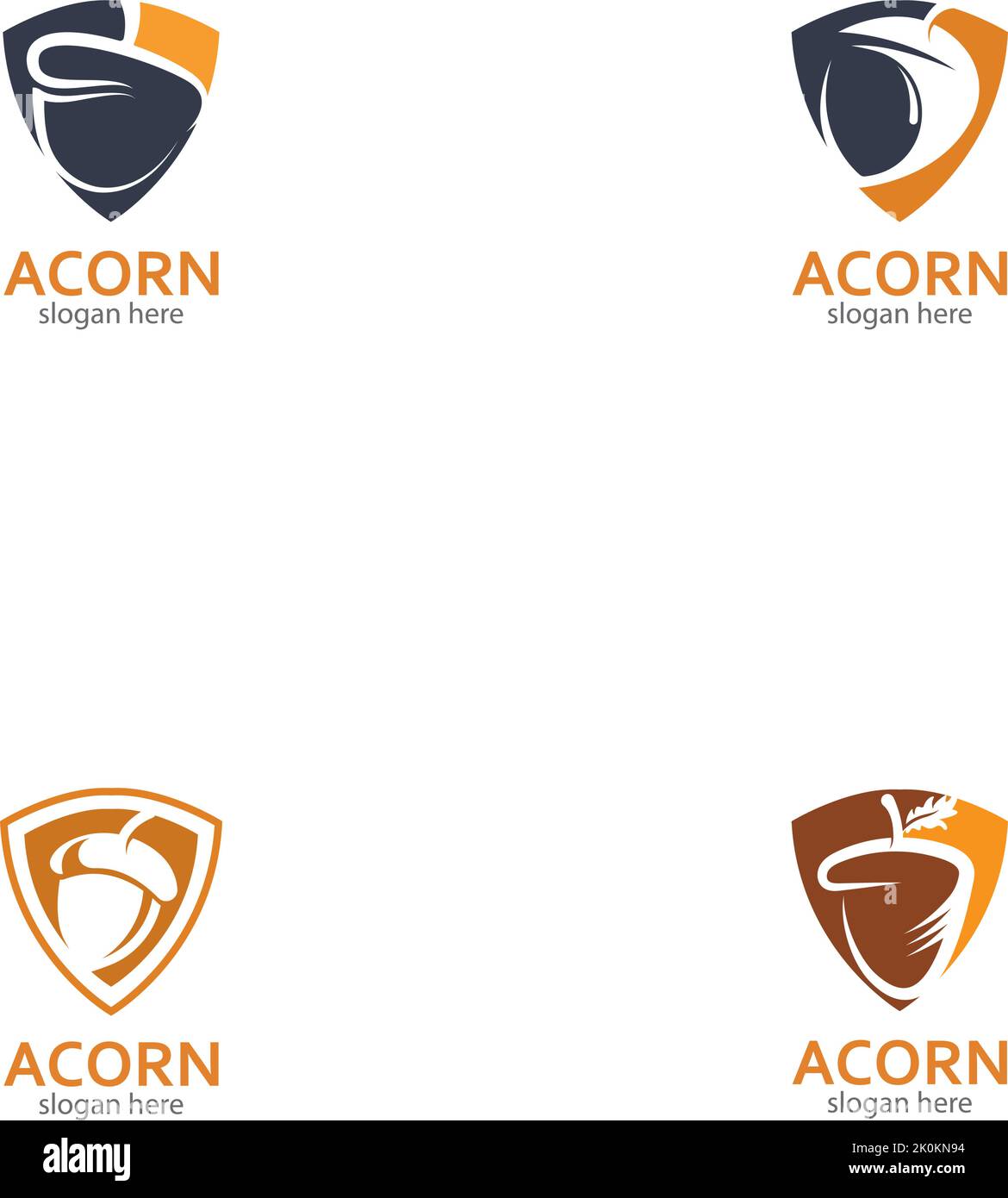 Acorn logo illustration vector template Stock Vector Image & Art - Alamy