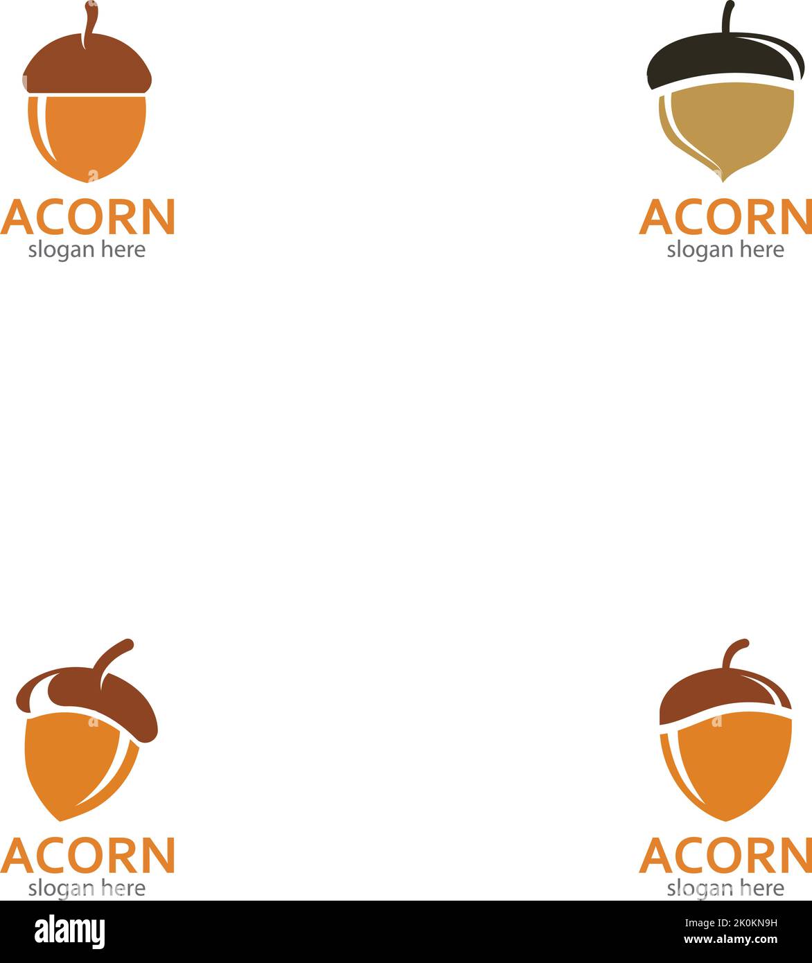 Acorn logo illustration vector template Stock Vector Image & Art - Alamy