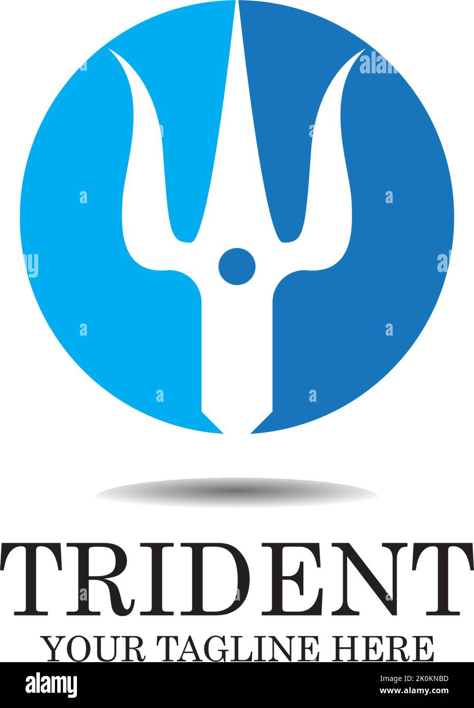 Trident Logo Template vector icon illustration design Stock Vector ...