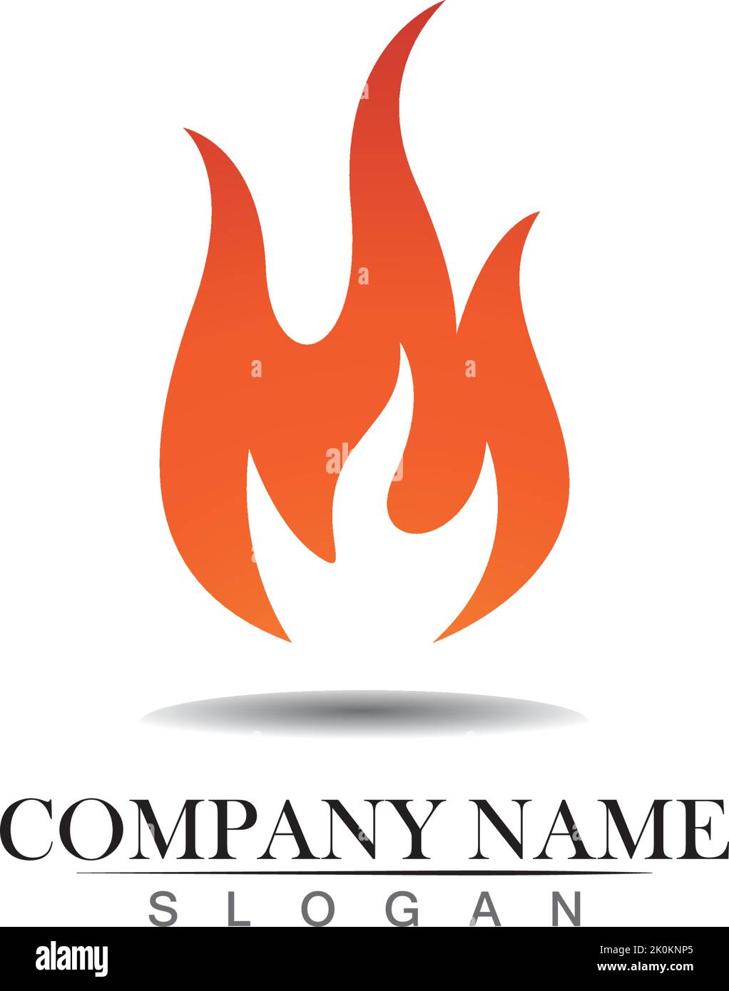 Fire flame nature logo and symbols icons template Stock Vector Image ...