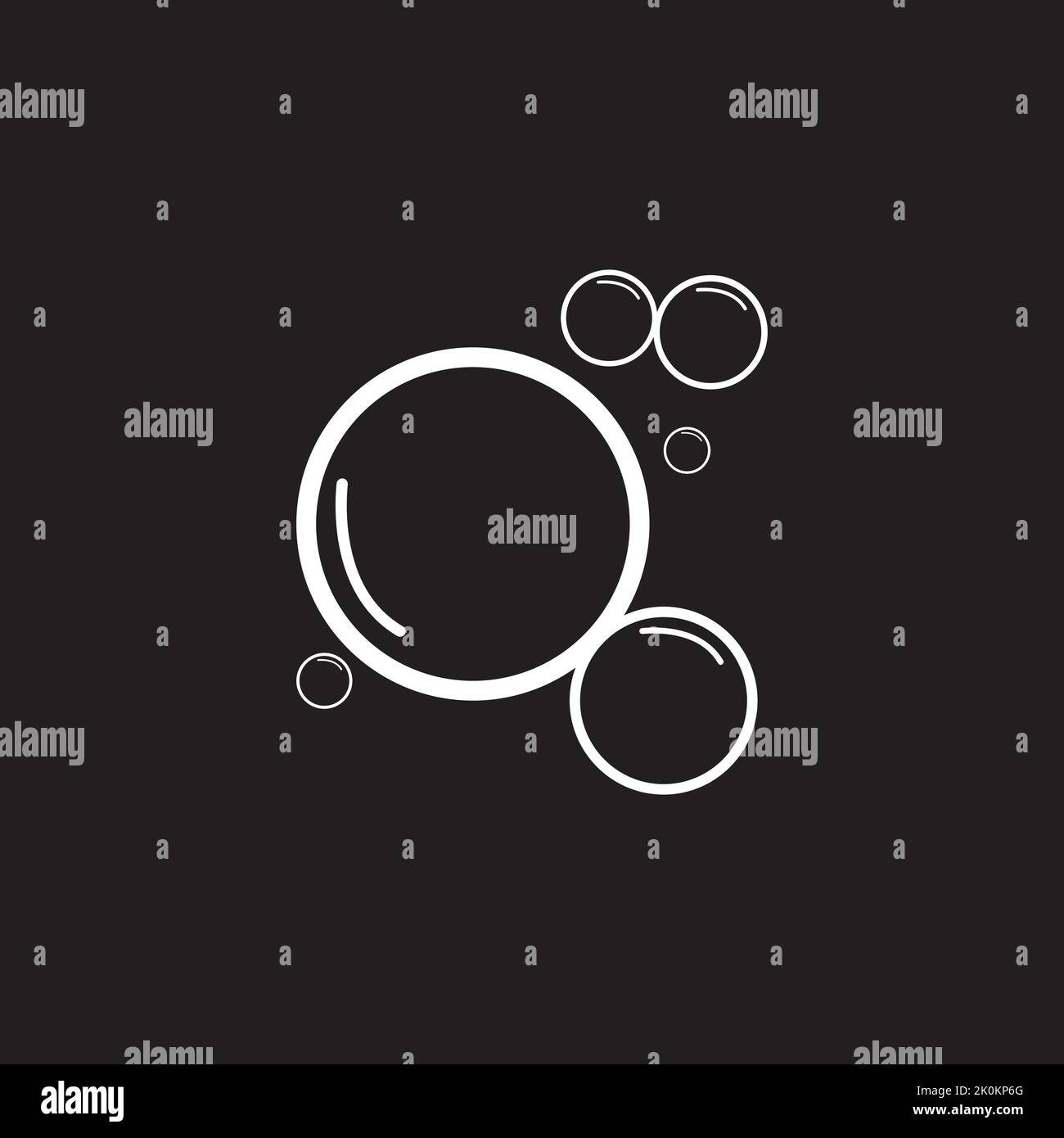 Bubble logo template vector icon illustration design Stock Vector Image ...