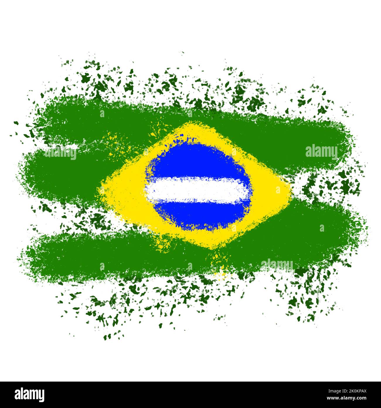 Brazil flag grunge Stock Vector Images - Alamy