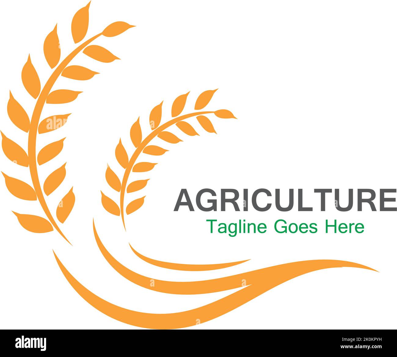 Agriculture wheat logo template icon design Stock Vector Image & Art ...