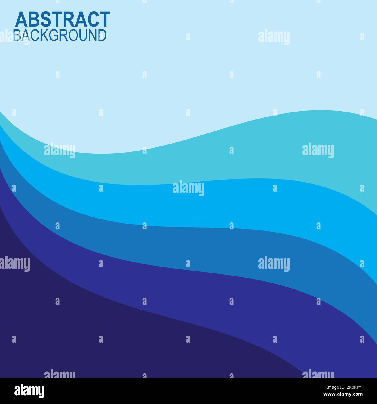Blue wave vector abstract background flat design stock illustration ...