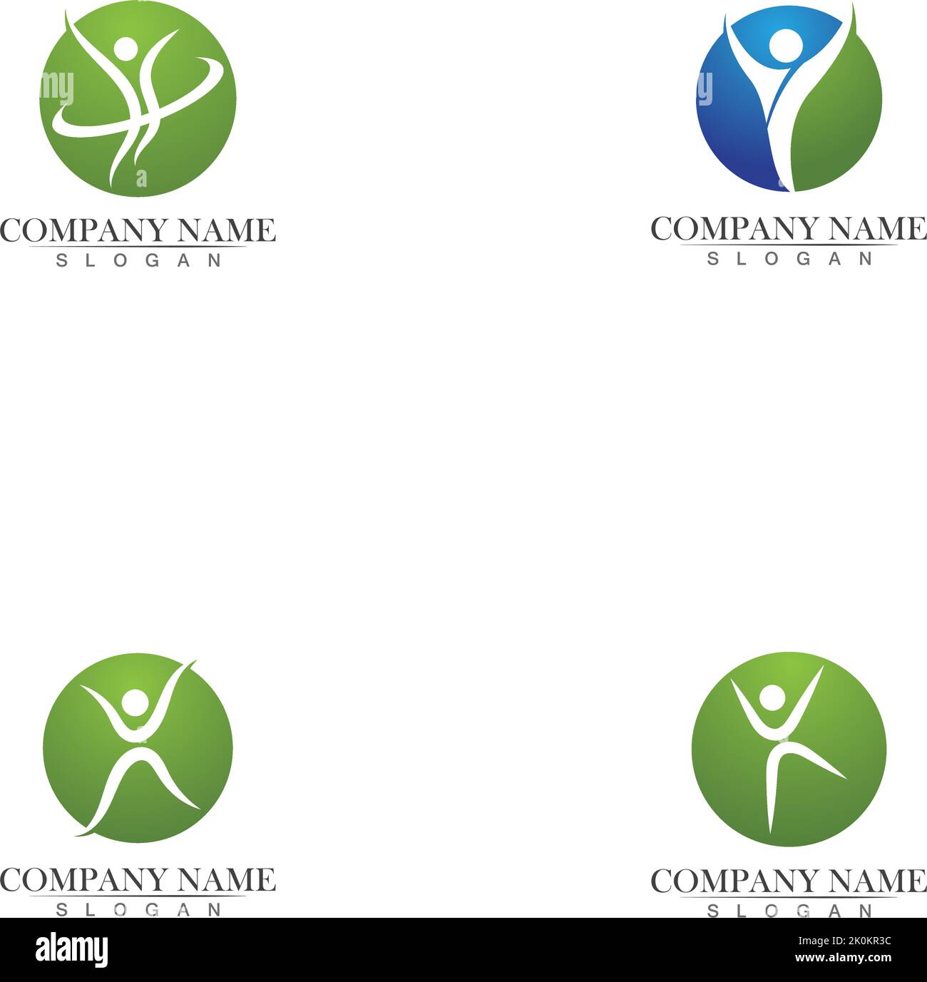 Health people logo and symbols template icons Stock Vector Image & Art ...