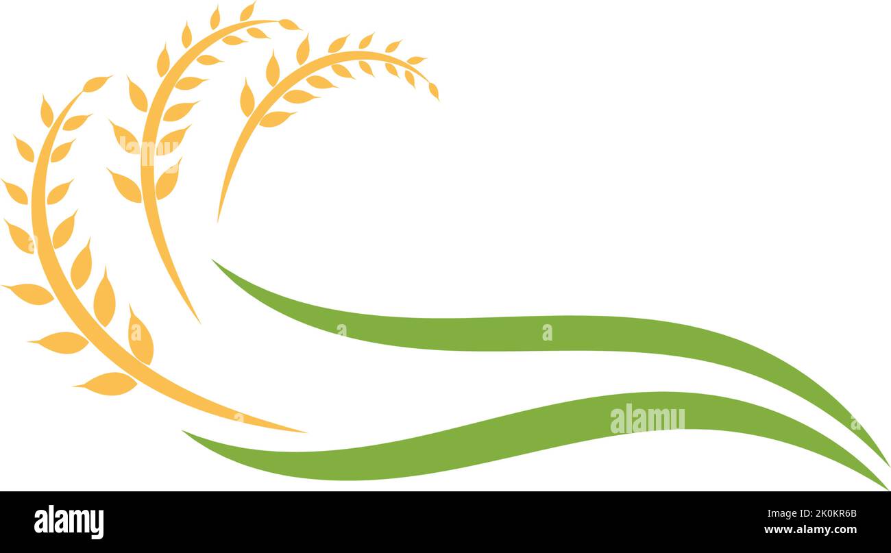 Agriculture wheat logo template icon design Stock Vector Image & Art ...