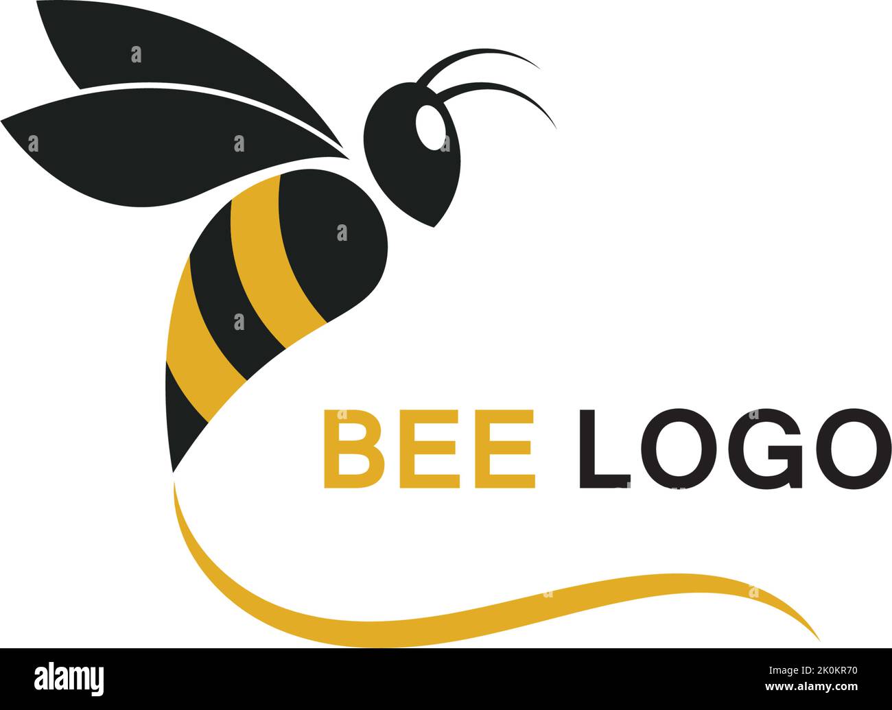 Bee Logo Template vector icon illustration design Stock Vector Image ...