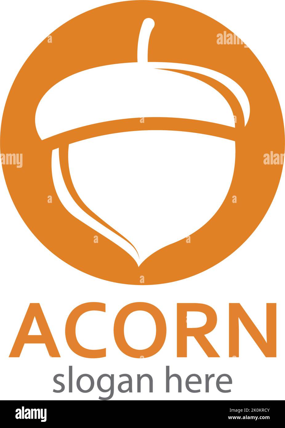 Acorn logo illustration vector template Stock Vector Image & Art - Alamy