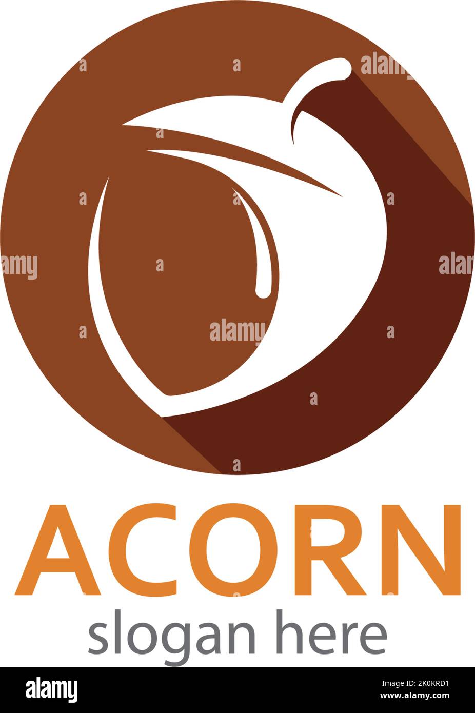 Acorn logo illustration vector template Stock Vector Image & Art - Alamy